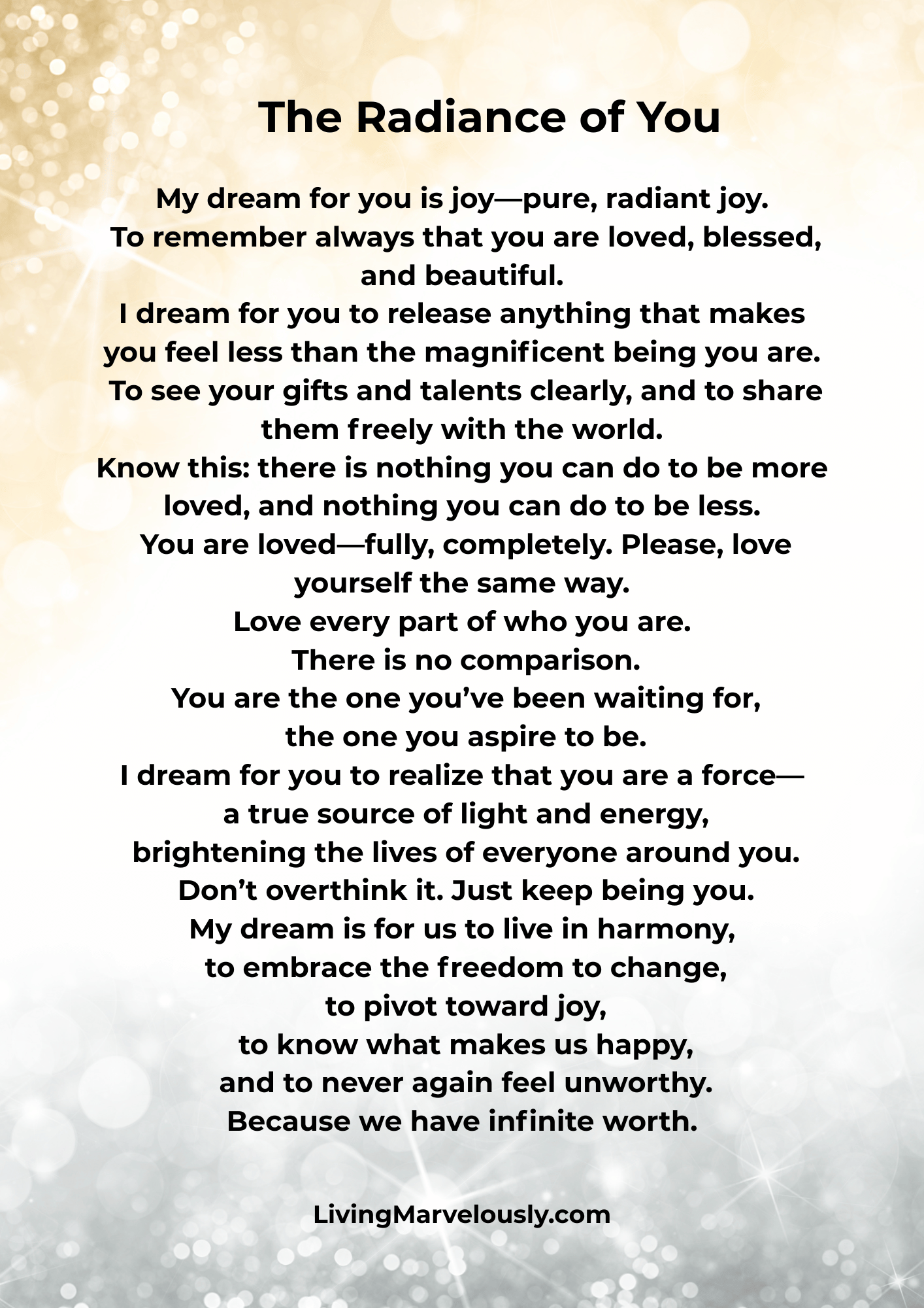How to Embrace Infinite Worth and Live the Life You Dream Of